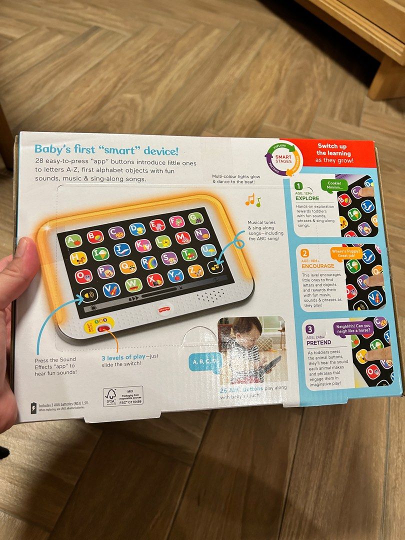 BN fisher price iPad alphabets learning educational toy, Babies & Kids ...