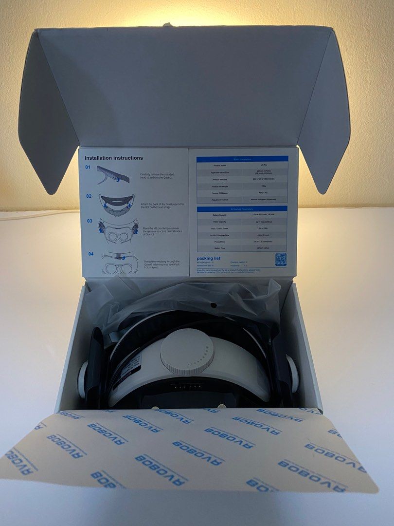 BoboVR M3 Pro Headstrap with Battery Pack (for Meta Quest 3), Video ...