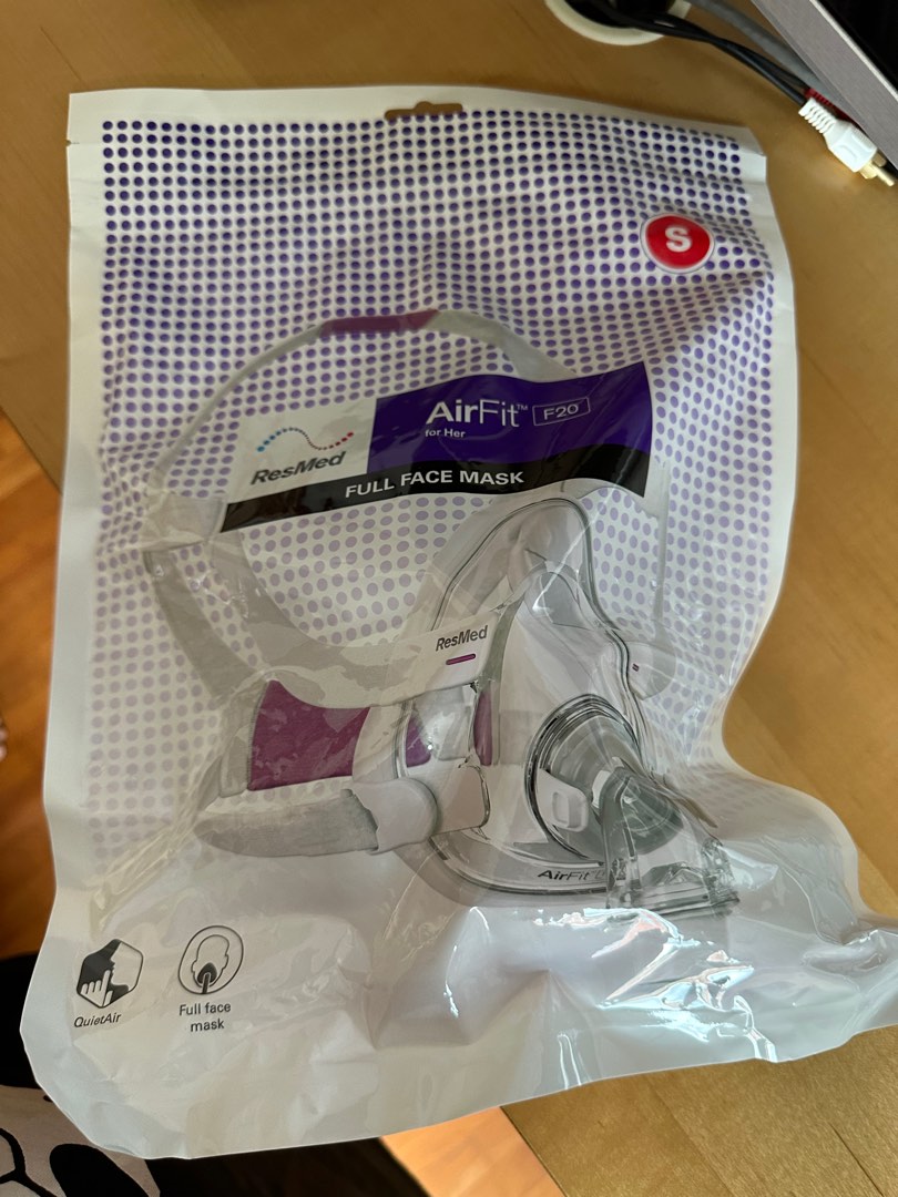 Brand New ResMed AirFit F20 mask, Health & Nutrition, Assistive ...