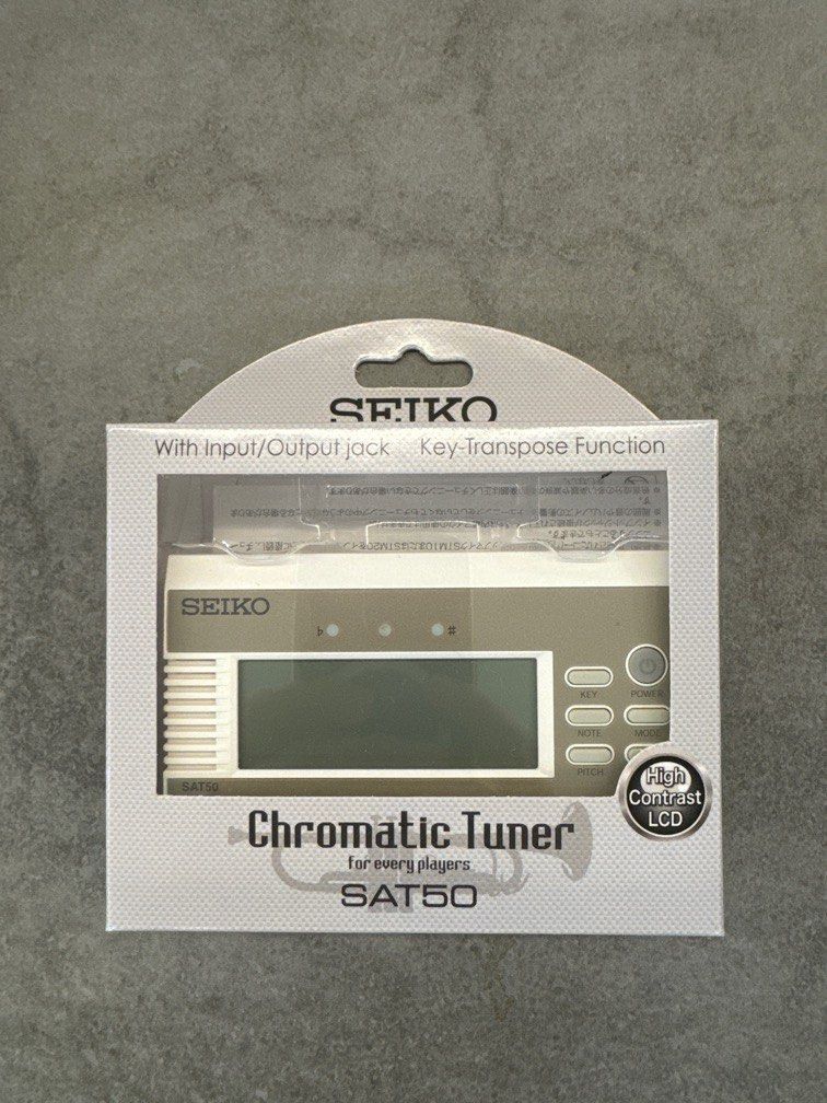 Brand new Seiko Chromatic tuner SAT50, Audio, Other Audio Equipment on ...