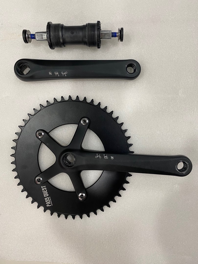Brompton Crankset, Bottom Bracket BB, and Pass Quest 50T Chainring ...
