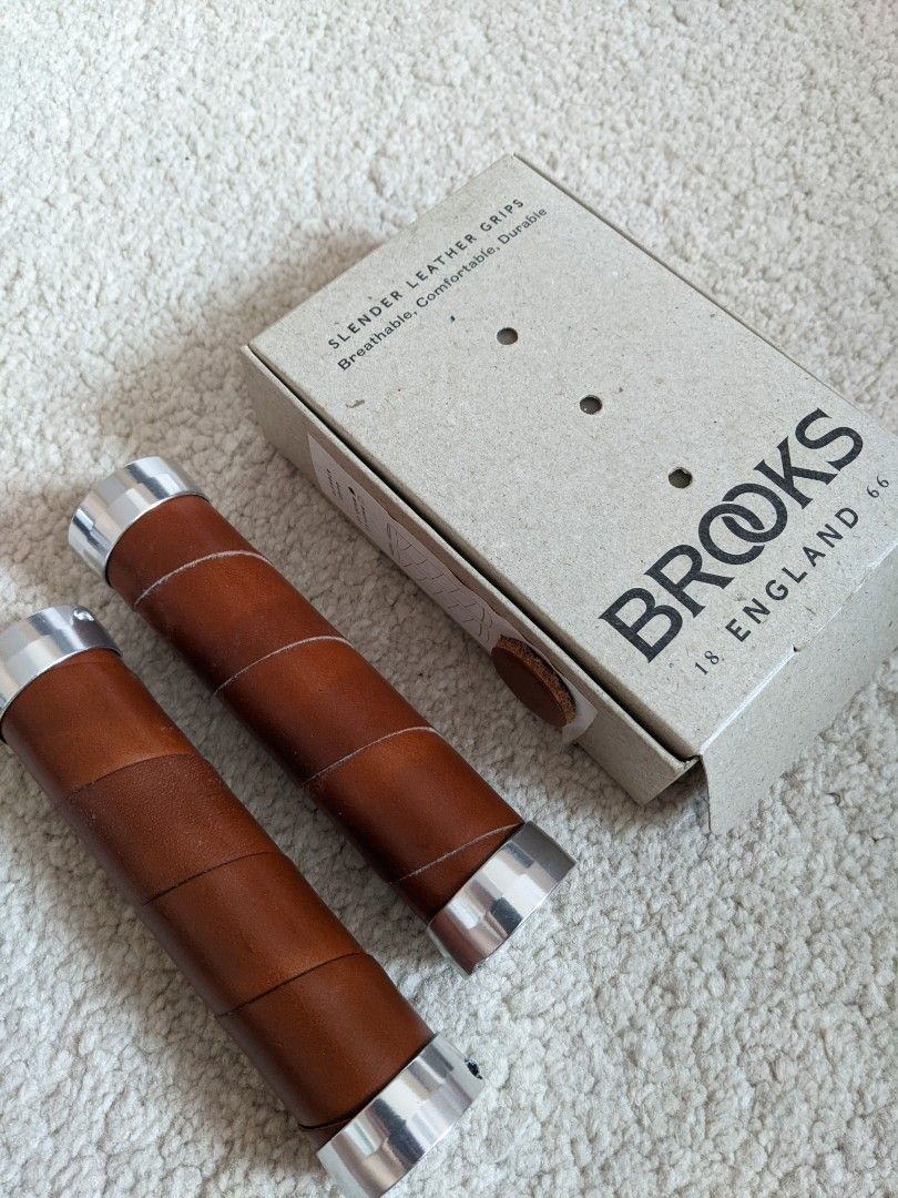 Brooks Leather Grip (Brown), Sports Equipment, Bicycles & Parts, Parts ...