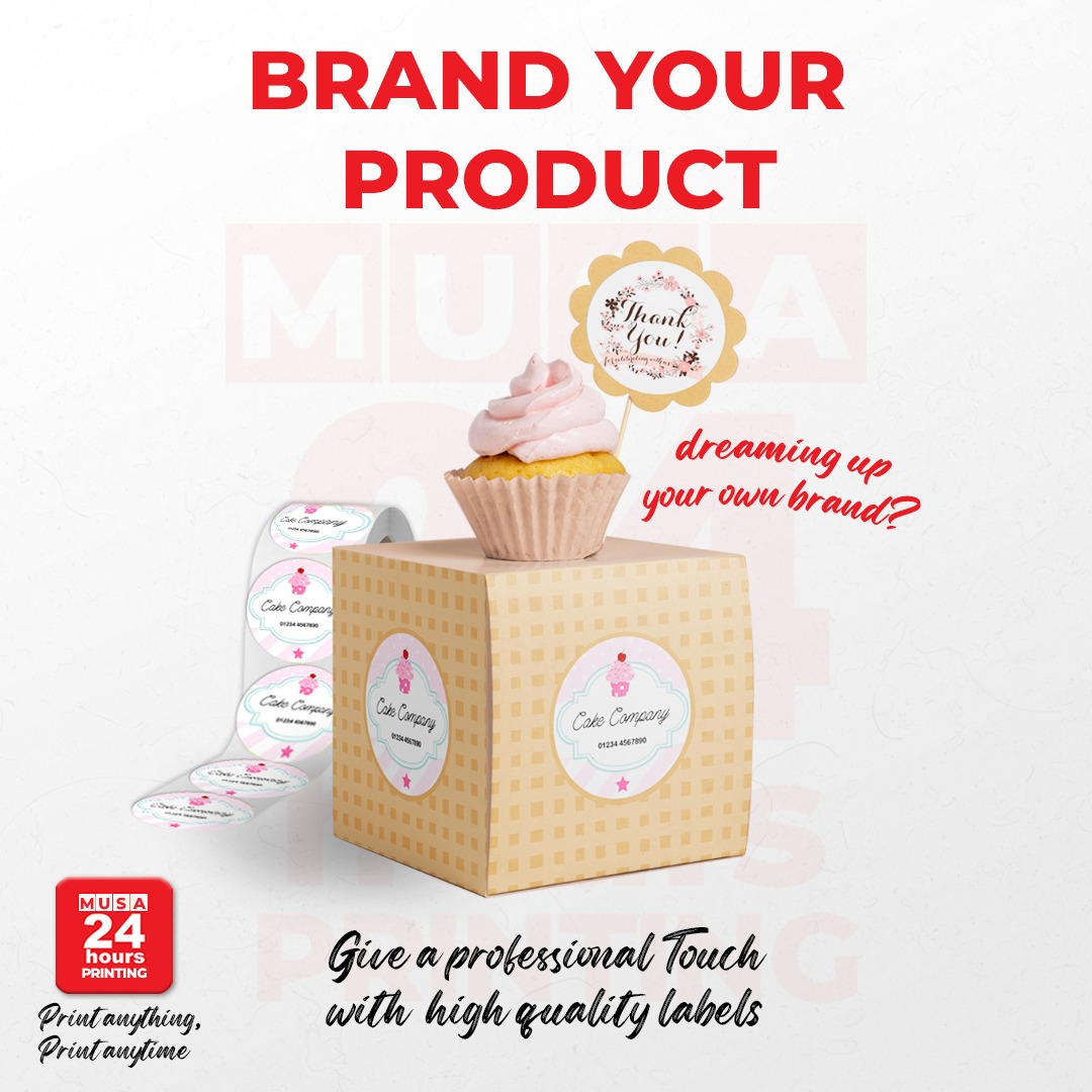 Cake Box Sticker Printing, Hobbies & Toys, Stationery & Craft, Art ...