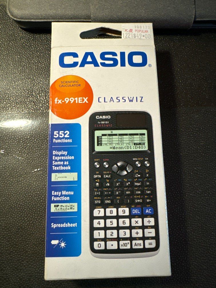 Casio scientific calculator fx 991 EX, Hobbies & Toys, Stationery ...