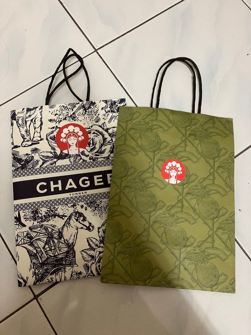 Chagee paperbag, Furniture & Home Living, Cleaning & Homecare Supplies ...