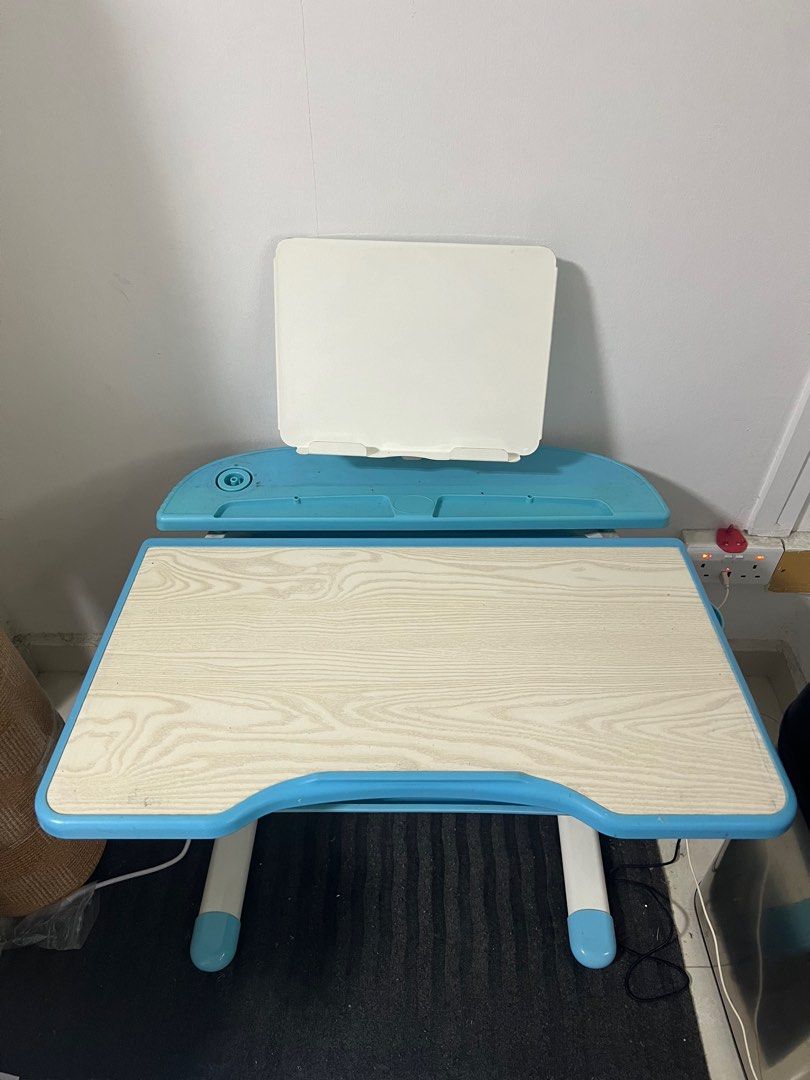 Children Ergonomic Study Table with adjustable height from 54cm to 76cm ...