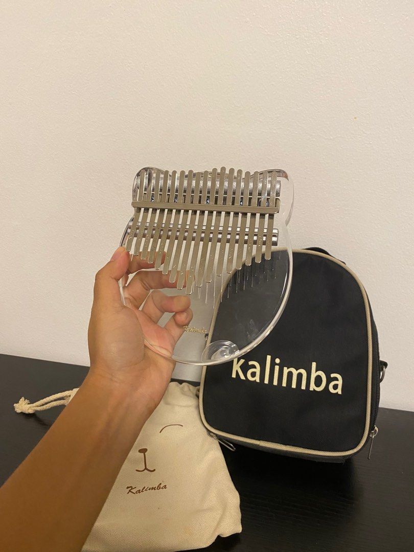 Clear Acrylic Bear Kalimba, Hobbies & Toys, Music & Media, Musical ...