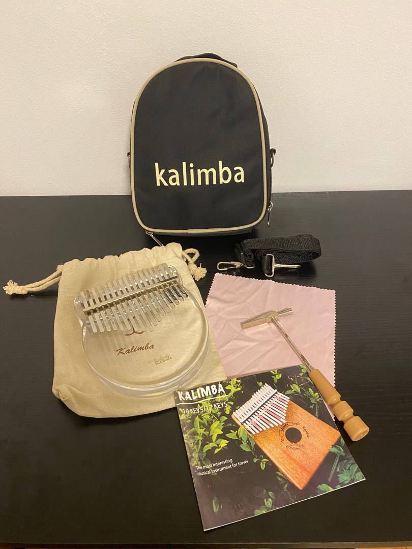 Clear Acrylic Bear Kalimba, Hobbies & Toys, Music & Media, Musical ...