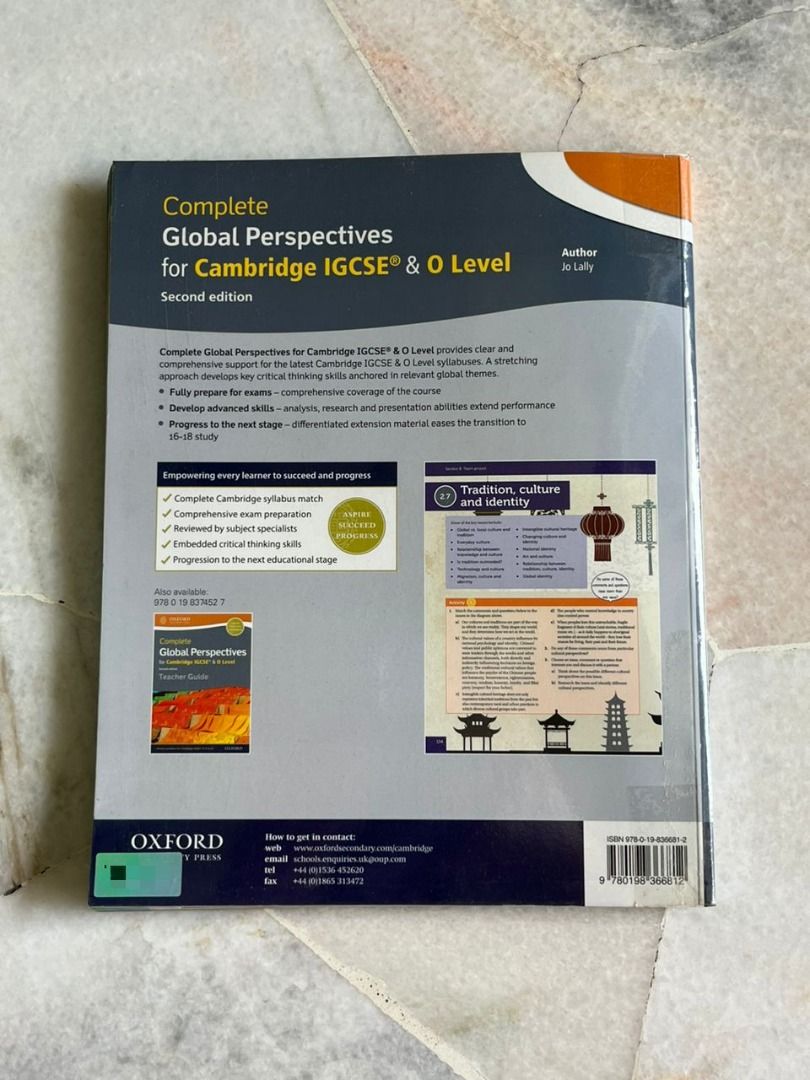 Complete Global Perspectives for Cambridge IGCSE and O Level Second edition Oxford, Hobbies ...