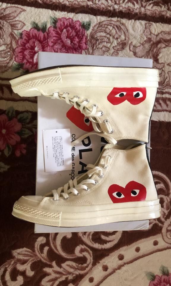 Converse X CDG, Men's Fashion, Footwear, Sneakers on Carousell
