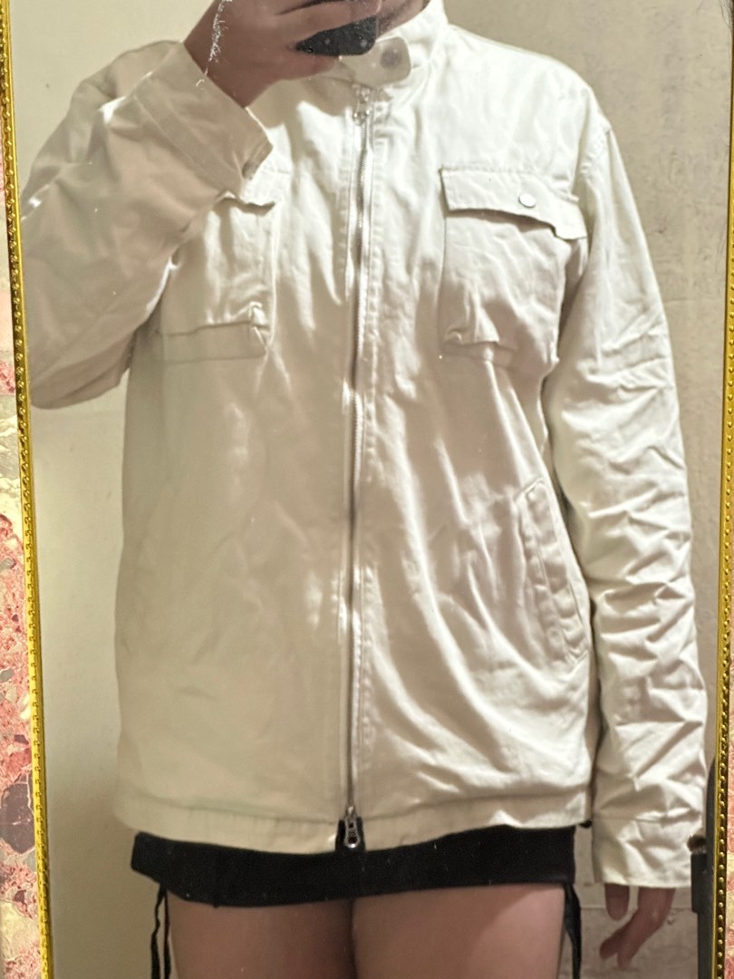 cream utility jacket, Women's Fashion, Coats, Jackets and Outerwear on ...