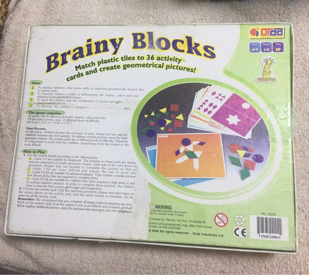 Creative Game - Brainy Blocks, Hobbies & Toys, Toys & Games on Carousell