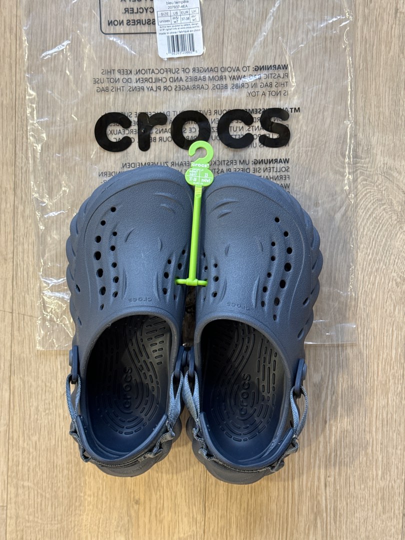 Crocs Echo Clog (Storm), Men's Fashion, Footwear, Flipflops and Slides ...
