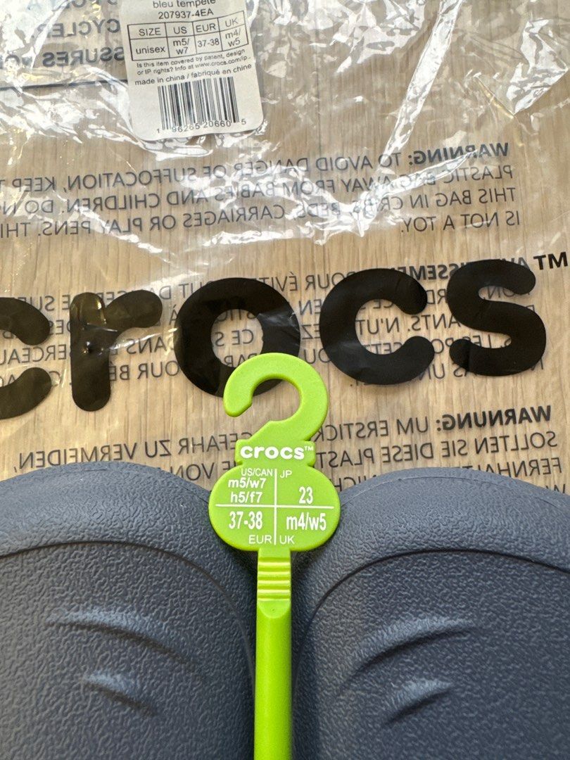 Crocs Echo Clog (Storm), Men's Fashion, Footwear, Flipflops and Slides ...