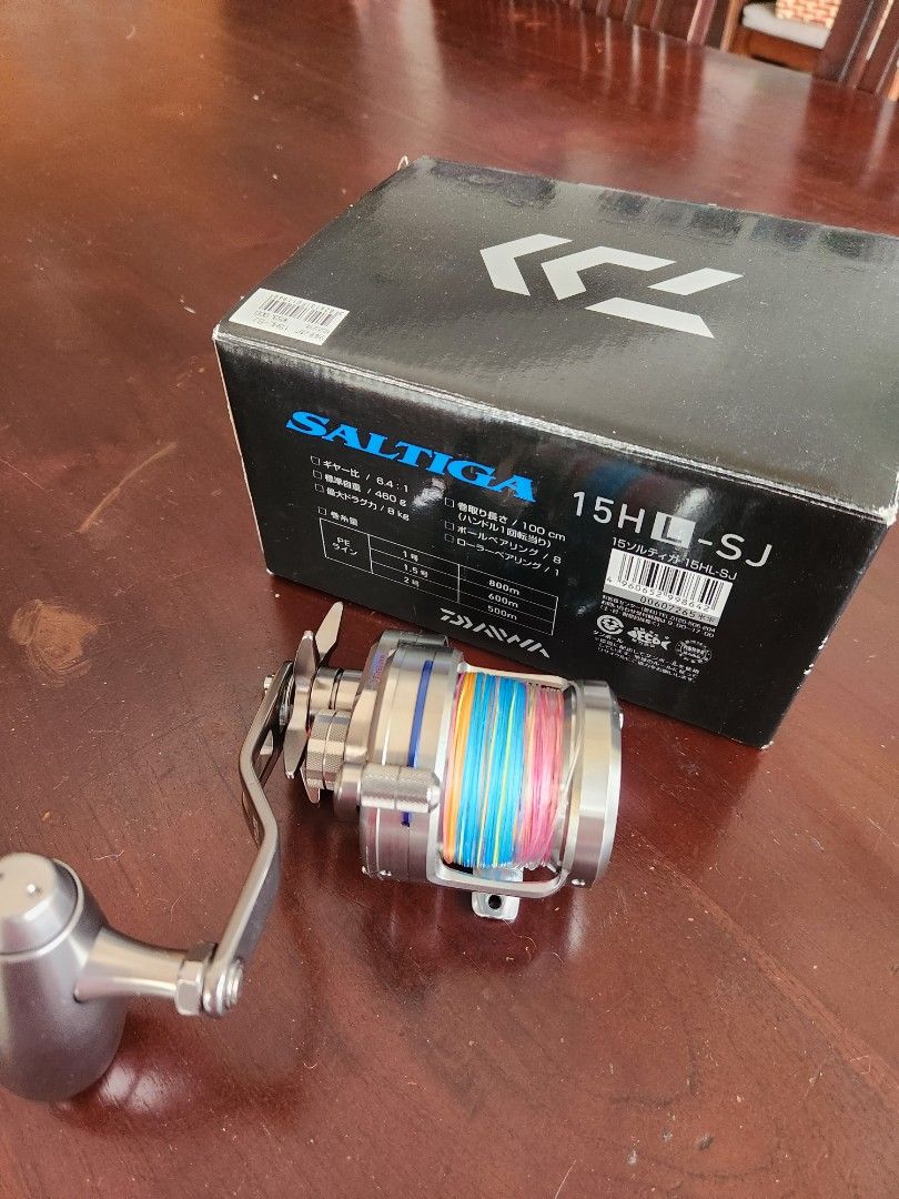 Daiwa saltiga 15HL-SJ jigging reel, Sports Equipment, Fishing on Carousell