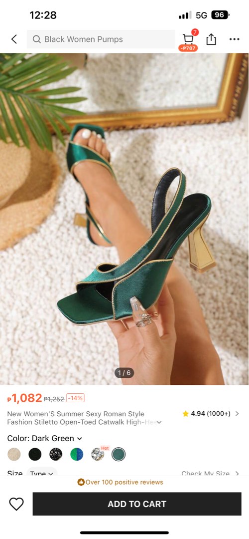 Dark Green heels, Women's Fashion, Footwear, Heels on Carousell