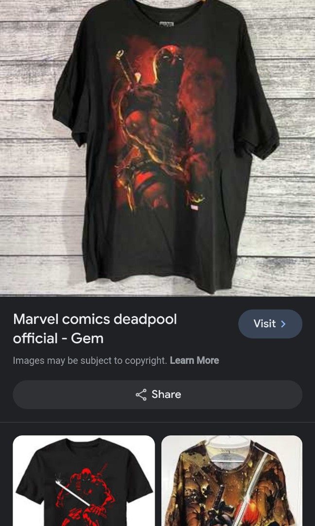 Deadpool big print tshirt ( large), Men's Fashion, Tops & Sets, Tshirts ...