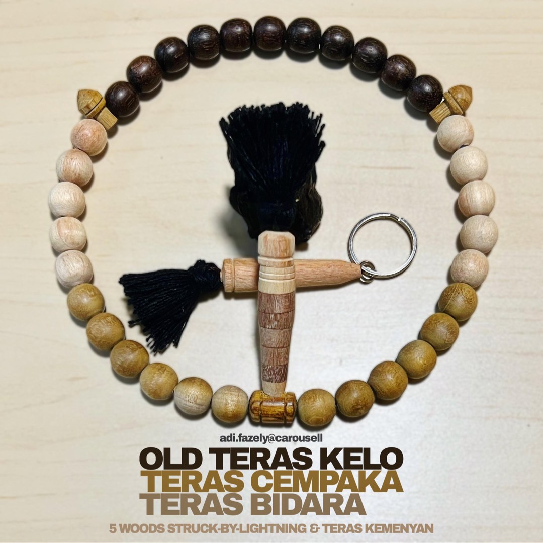 December Special: 33 Prayer Beads (Old Kelo Wood, Core / Teras Kayu ...