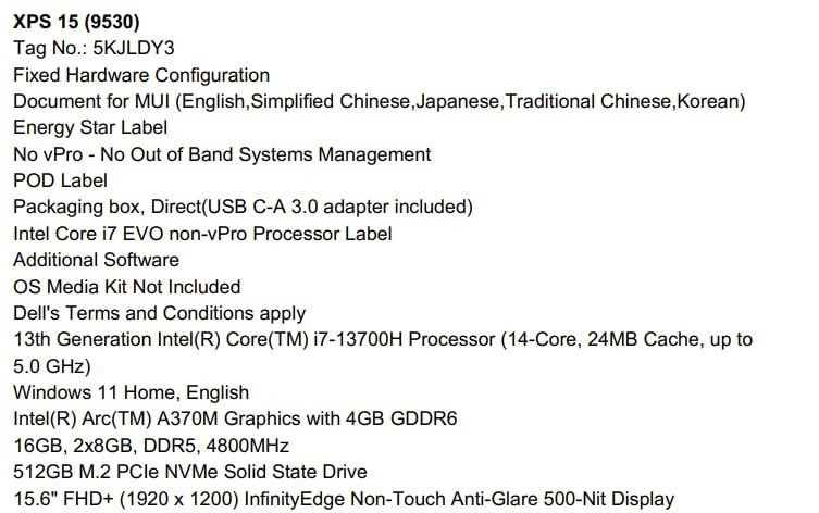 Dell XPS 15 (9530), Computers & Tech, Laptops & Notebooks on Carousell
