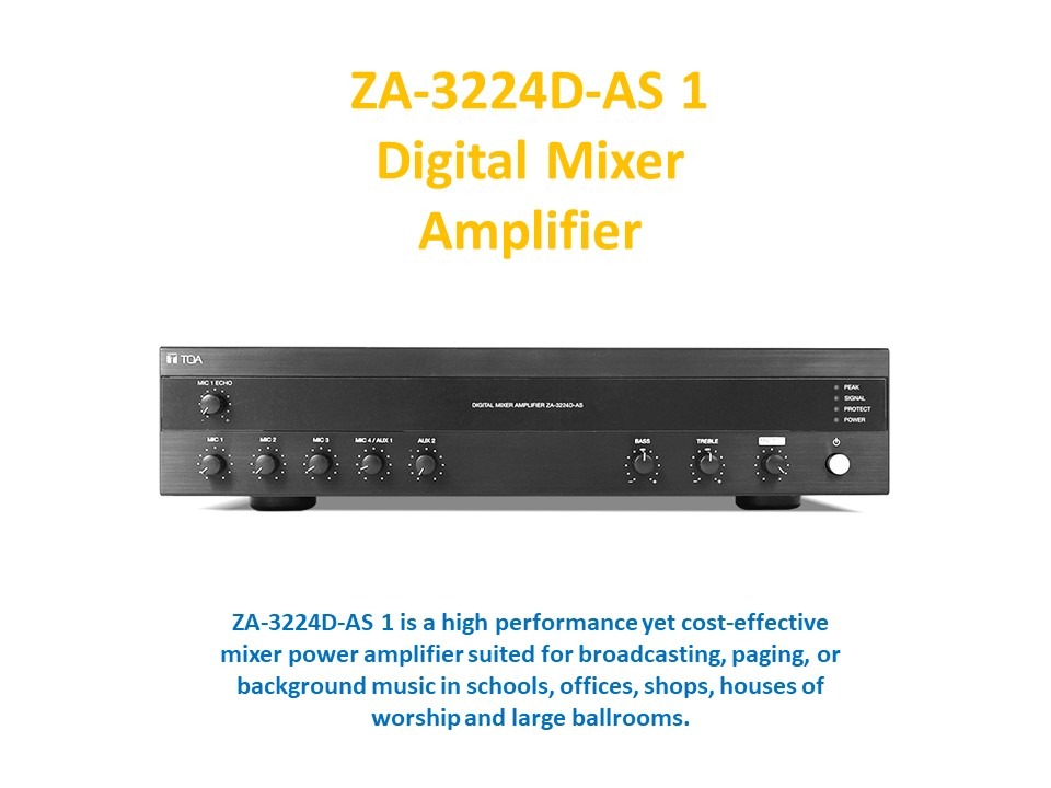 Digital Mixer Amplifier TOA ZA-3224D-AS 1, Audio, Soundbars, Speakers & Amplifiers on Carousell