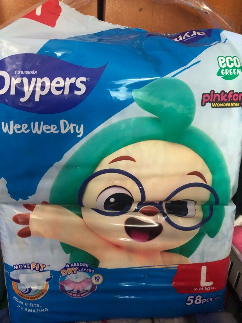 Drypers Diaper XXL and L, Babies & Kids, Bathing & Changing, Diapers ...