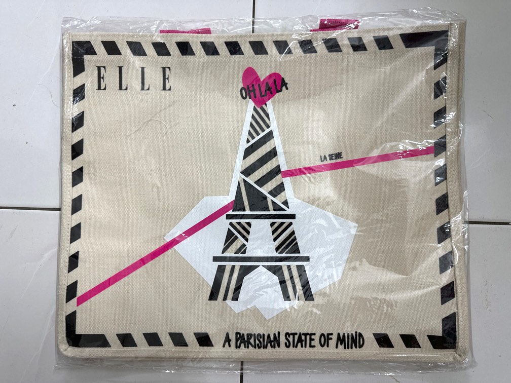 Elle limited edition tote bag worth RM39, Women's Fashion, Bags ...