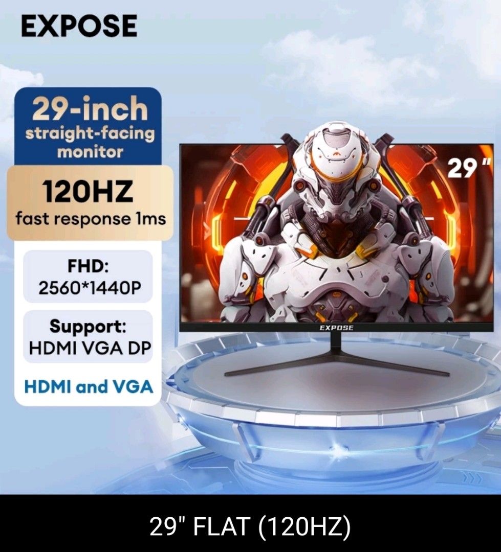 EXPOSE Curved Monitor PC 19"22"24"27"29" Inch, Computers & Tech, Parts ...