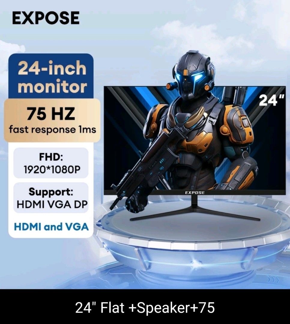 EXPOSE Curved Monitor PC 19"22"24"27"29" Inch, Computers & Tech, Parts ...