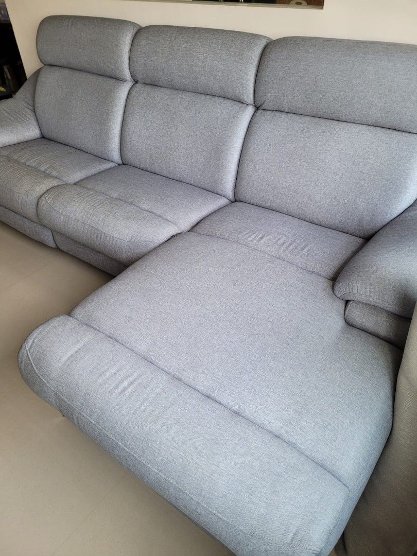 Fabric L Shape Sofa, Furniture & Home Living, Furniture, Sofas on Carousell