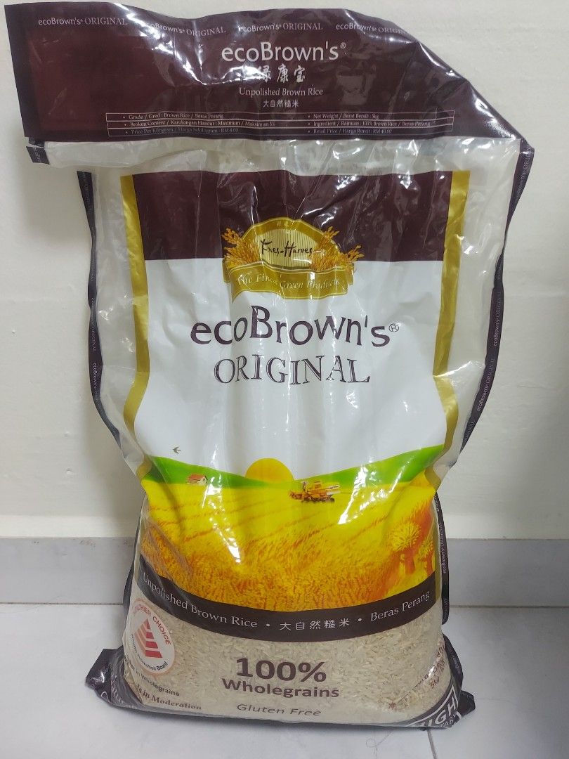 Free Eco Brown's Rice, Food & Drinks, Rice & Noodles on Carousell