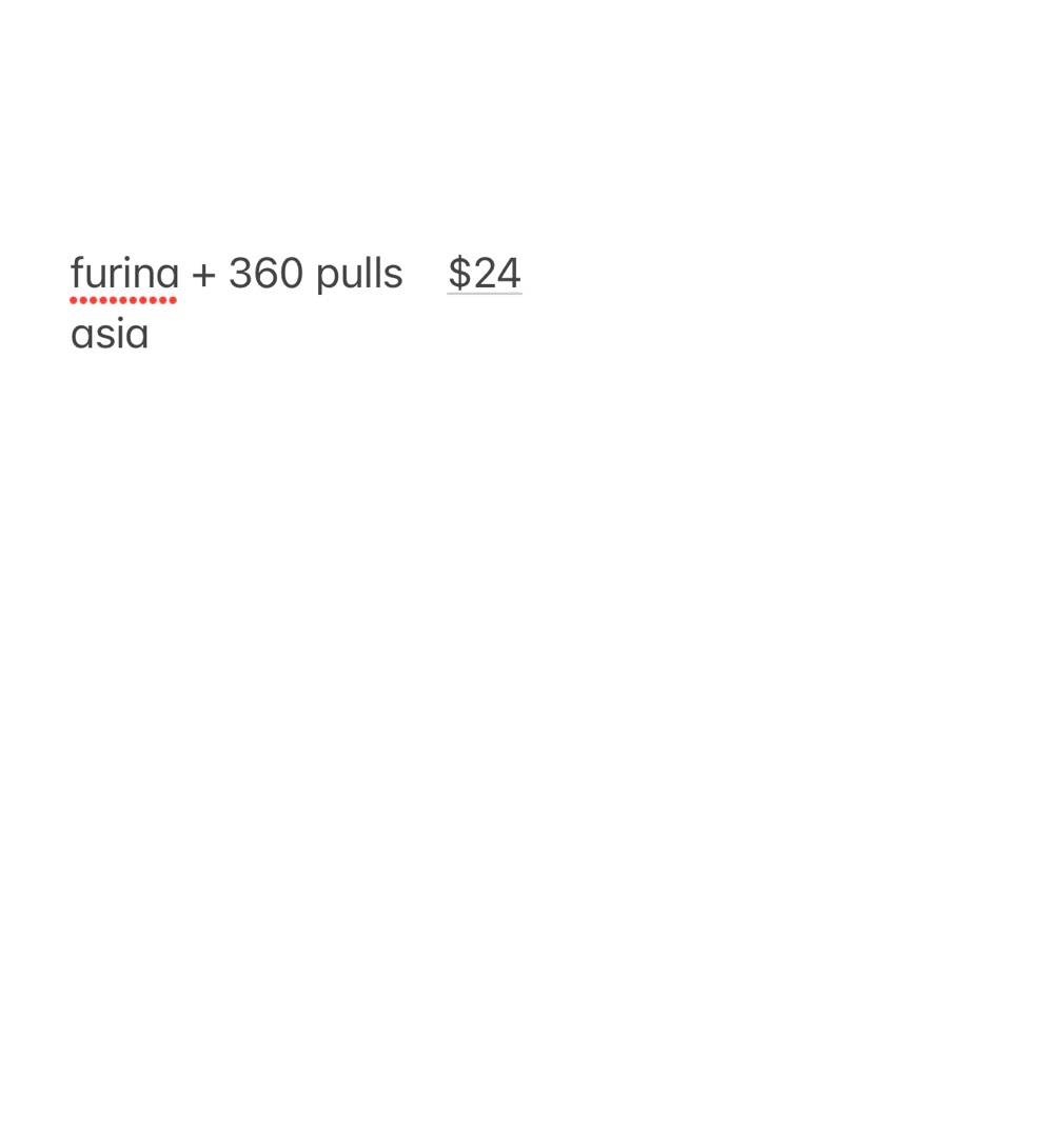 furina + 360 pulls, Audio, Earphones on Carousell