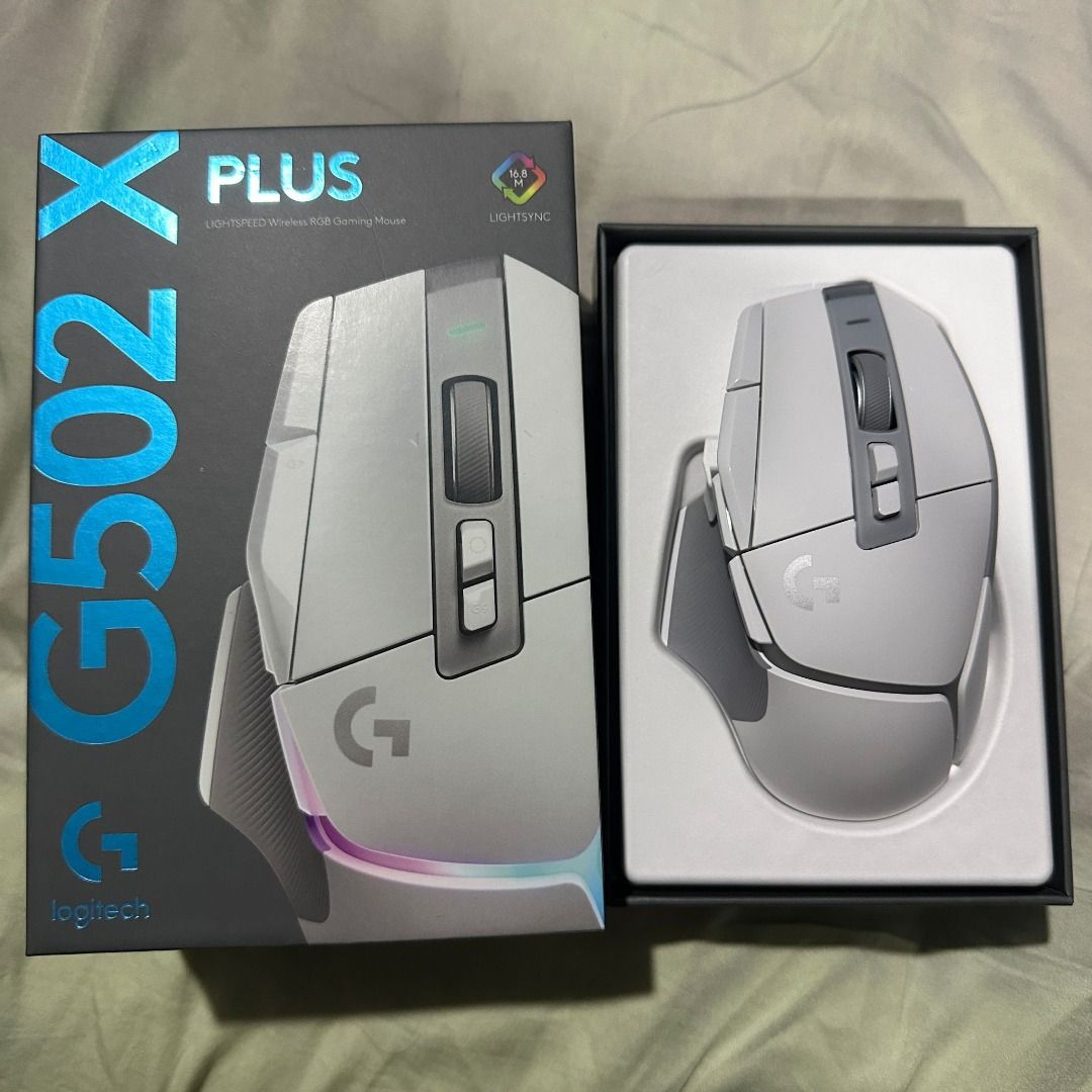 G502 X PLUS WIRELESS RGB GAMING MOUSE (White), Computers & Tech, Parts ...