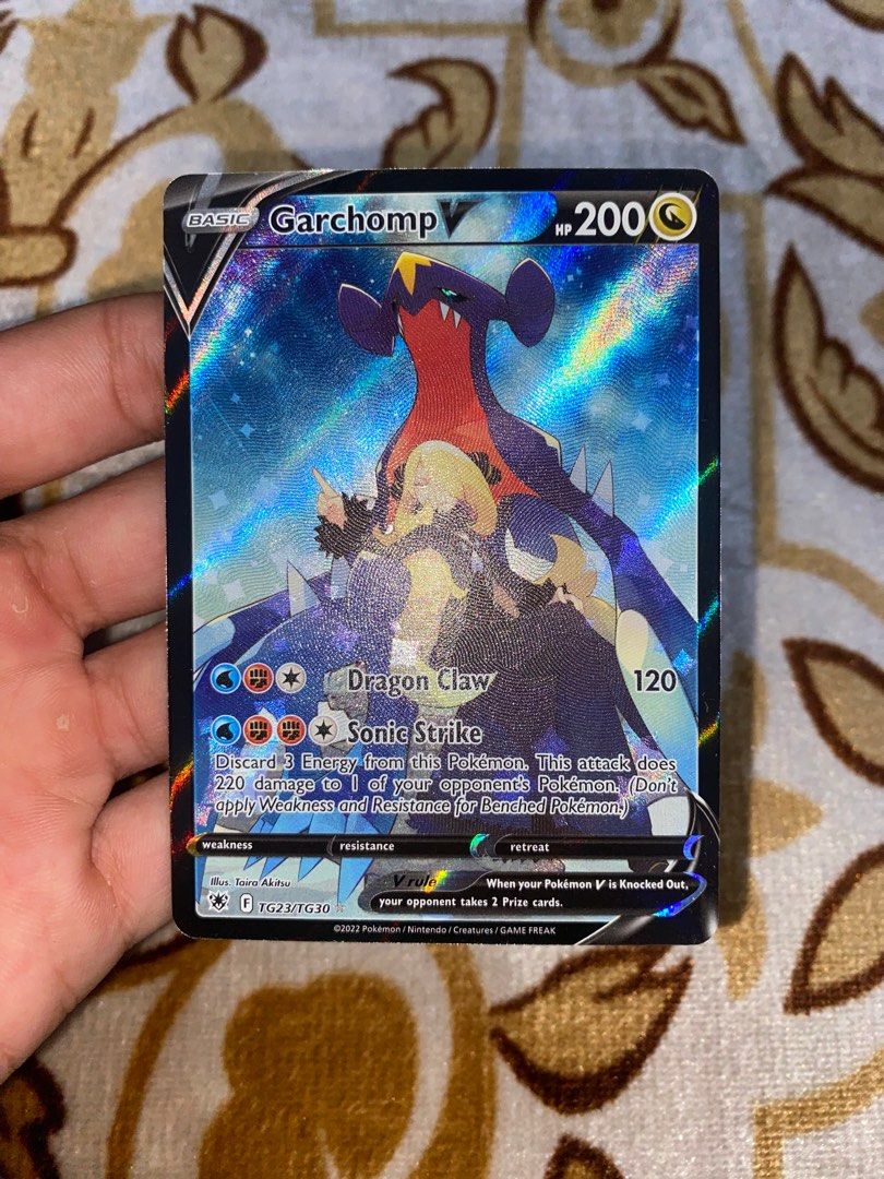 Garchomp V Trainer Gallery - Pokemon Astral Radiance TG, Hobbies & Toys ...