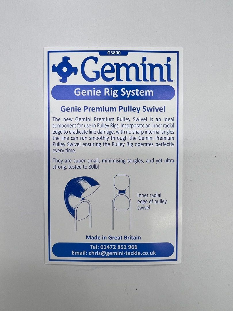 GEMINI GENIE PREMIUM PULLEY SWIVEL, Sports Equipment, Fishing on Carousell