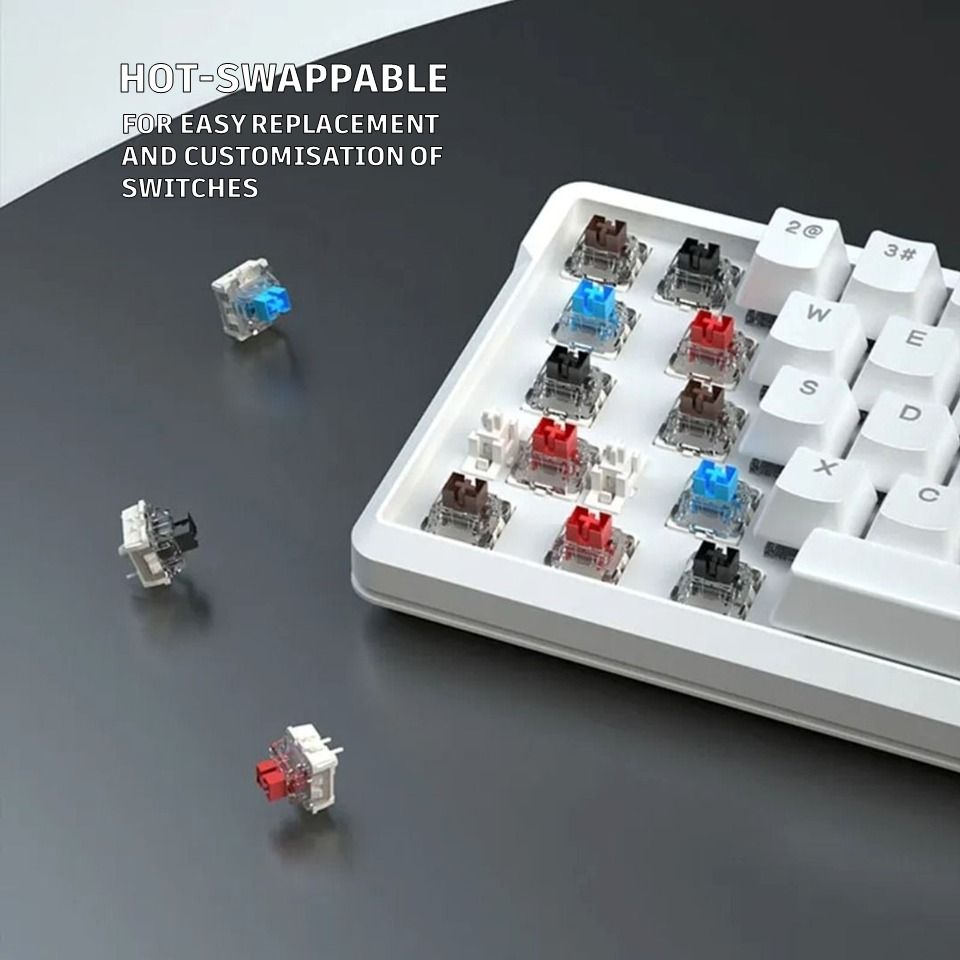 GK 63 68 Key 60% 65% Hotswappable Compact Mechanical Keyboard with RGB ...