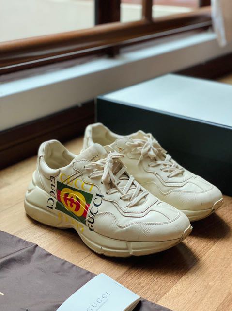Gucci Rython Leather Sneaker, Men's Fashion, Footwear, Sneakers on ...