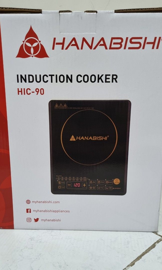 Hanabishi Induction Cooker HIC-90, TV & Home Appliances, Kitchen ...