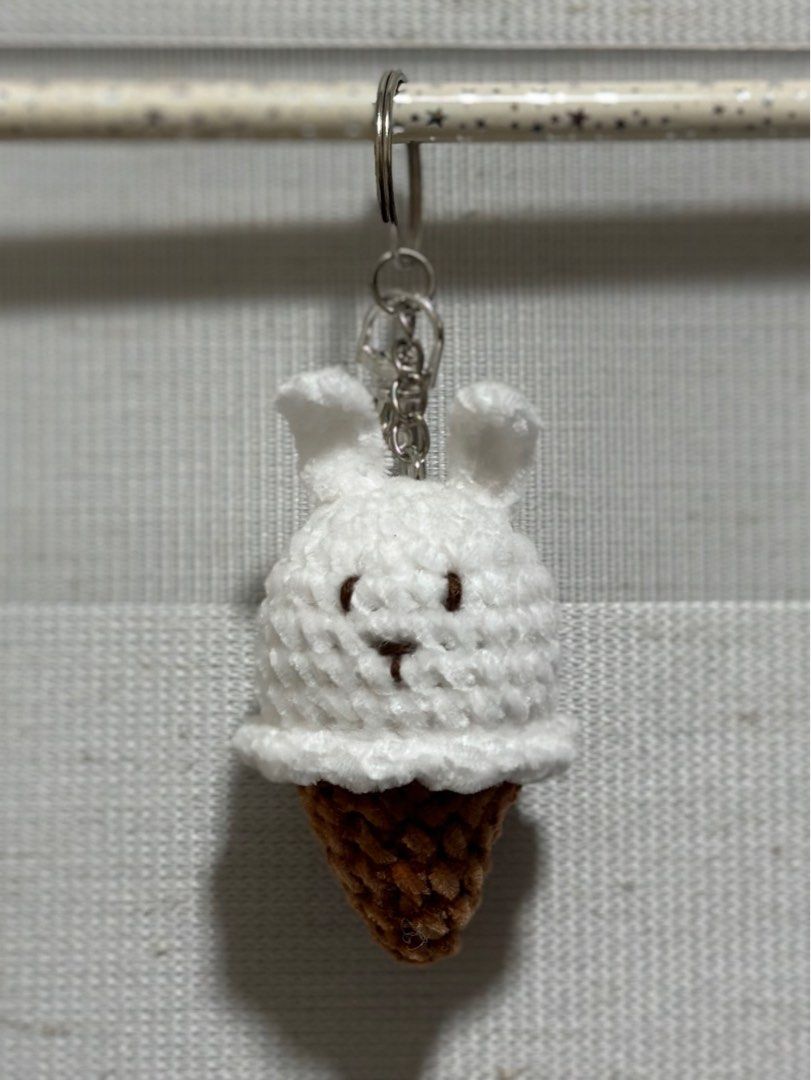 Handmade Ice Cream Character Keychain, Hobbies & Toys, Stationery ...