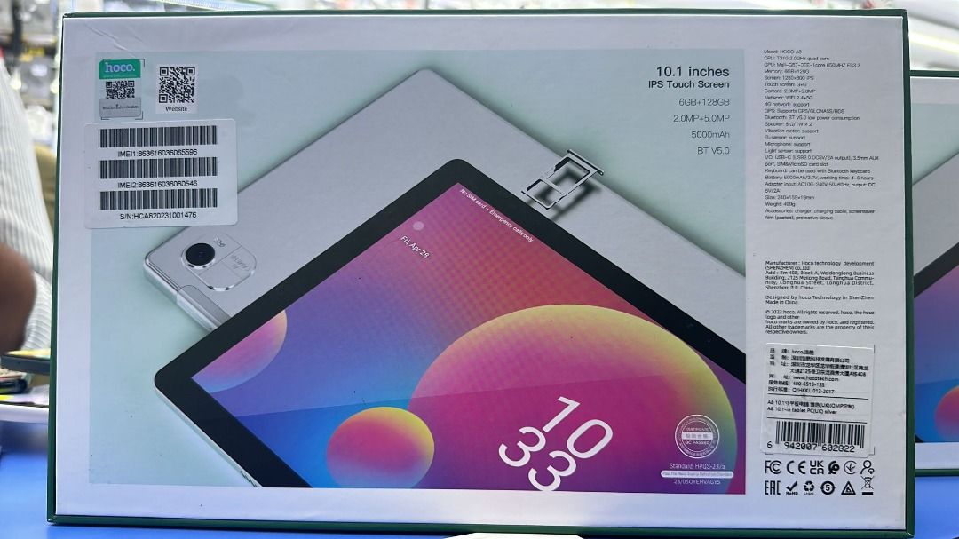 Hoco Tab A8 4G Dual Sim (10.1 inch) Black 128 GB, Mobile Phones ...