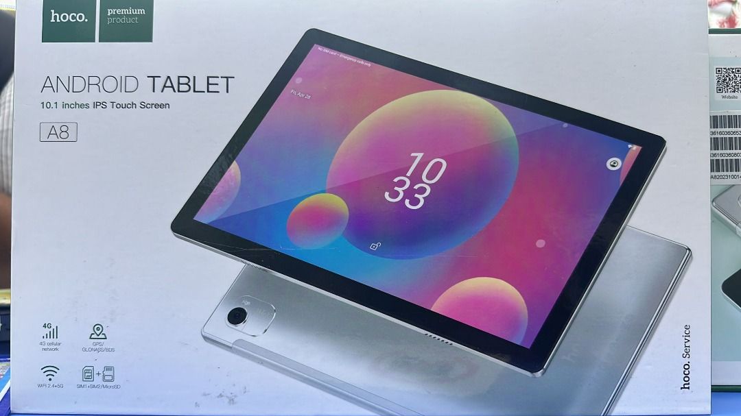 Hoco Tab A8 4G Dual Sim (10.1 inch) Black 128 GB, Mobile Phones ...