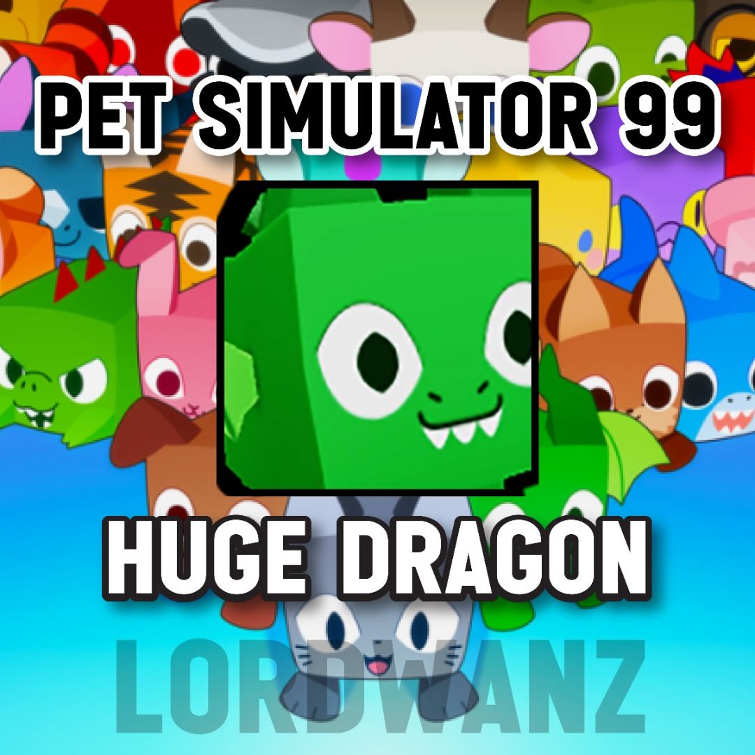 Huge Dragon Pet Simulator 99, Video Gaming, Gaming Accessories, In-Game ...