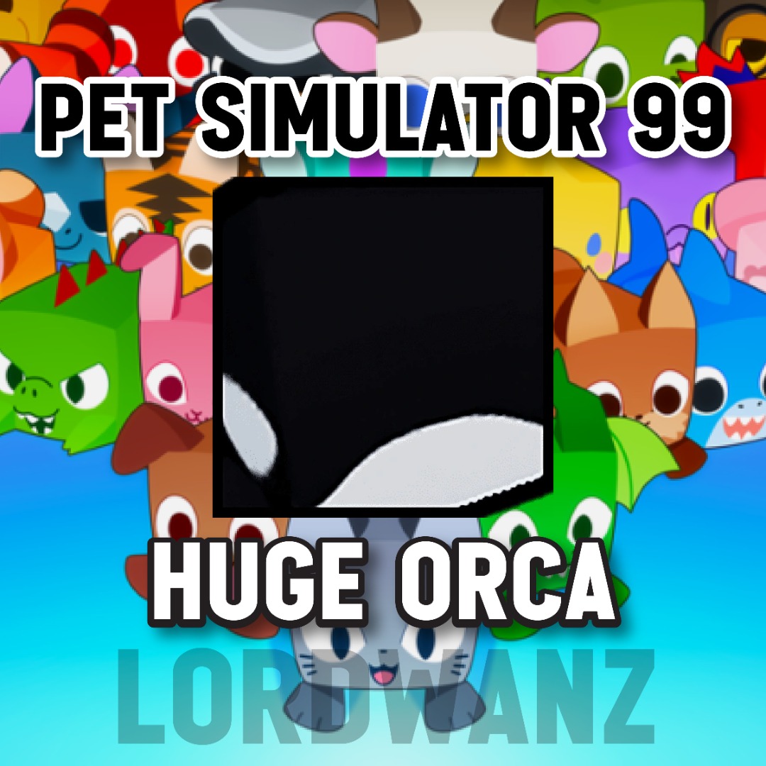 Huge Orca Pet Simulator 99, Video Gaming, Gaming Accessories, In-Game ...