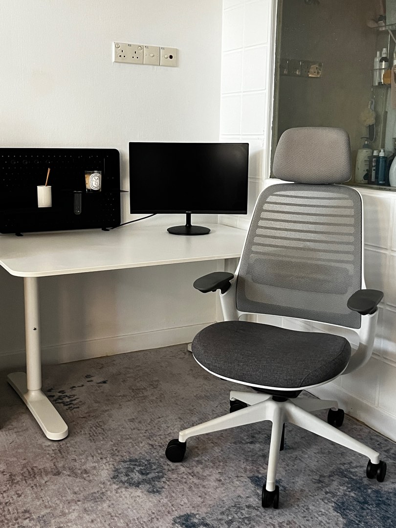 IKEA Bekant desk 120x80 - white, Furniture & Home Living, Furniture ...