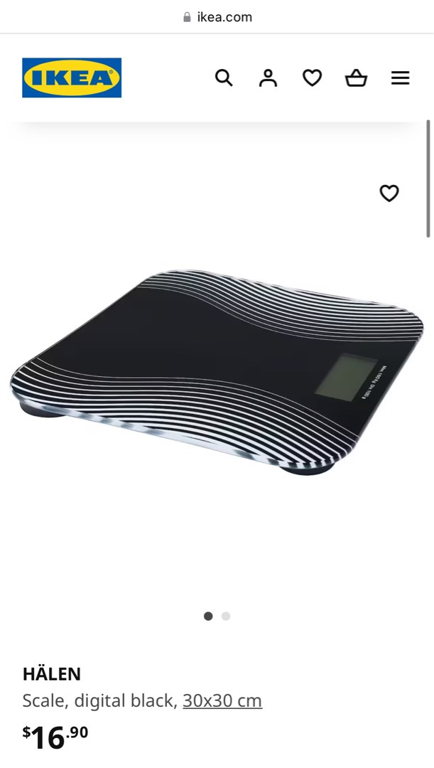 IKEA scale, Health & Nutrition, Health Monitors & Weighing Scales on ...