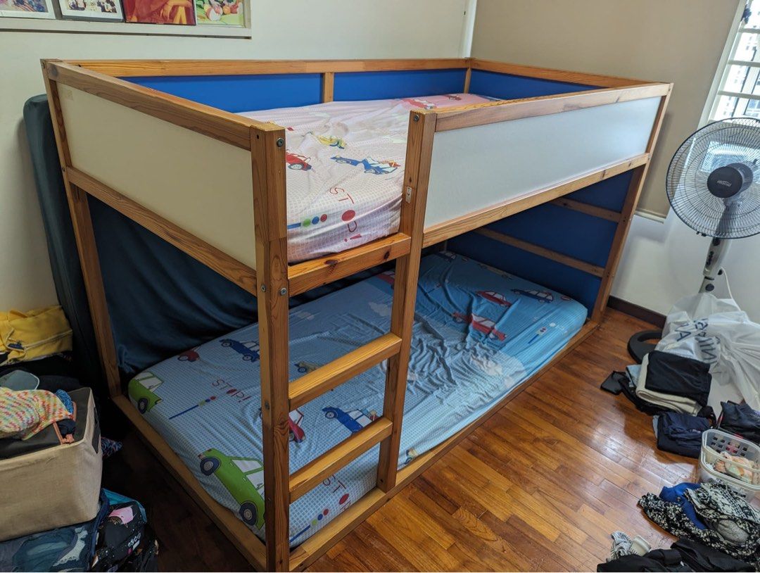 Ikea twin super single sized Bunk Bed, Furniture & Home Living ...