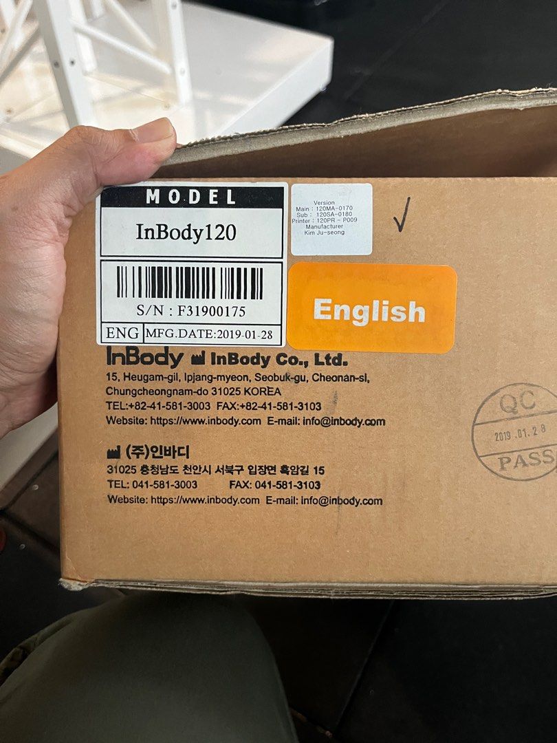 InBody Scan 120 includes Laptop (Lenovo) & Dongles, Health & Nutrition ...