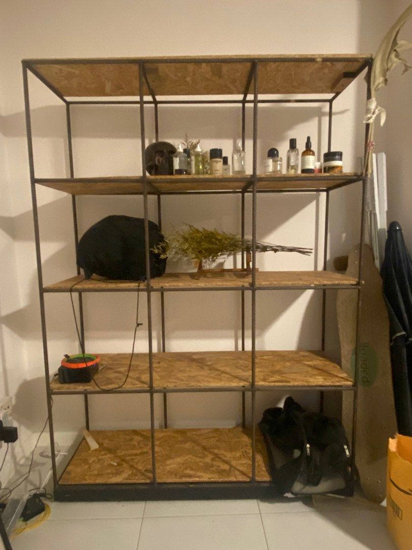 Industrial display rack, Furniture & Home Living, Furniture, Shelves ...