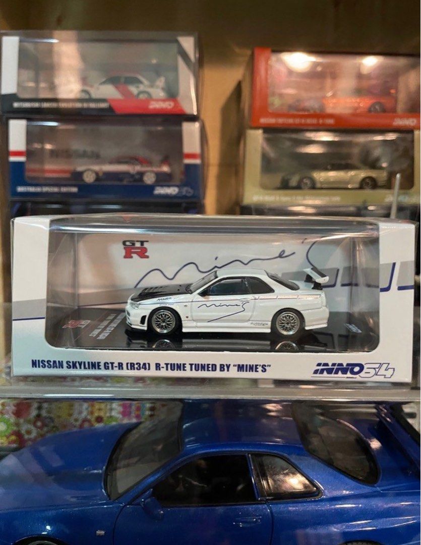 Inno64 Nissan Skyline GTR R34 Mines Inno (Sealed), Hobbies & Toys, Toys ...