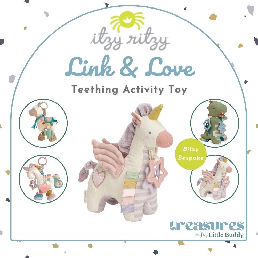 Itzy Ritzy Link & Love Teething Activity Toy Bitzy Bespoke Baby Plush ...