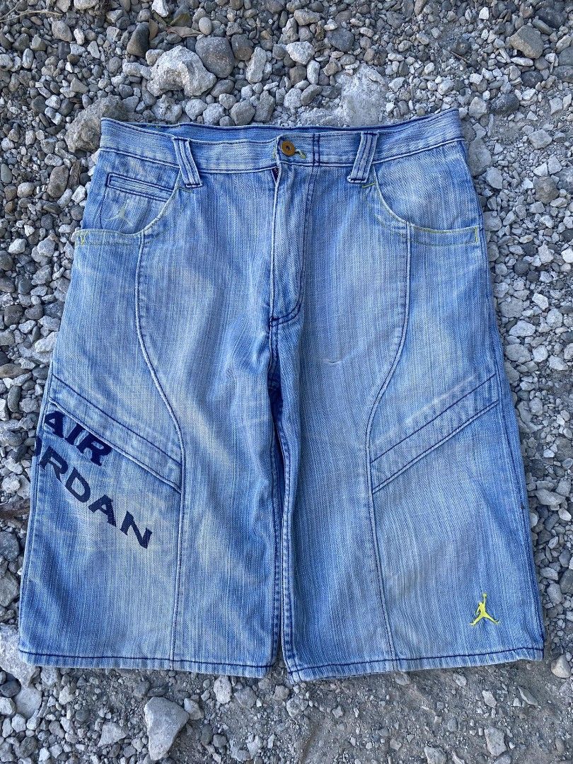 Jordan denim jorts, Men's Fashion, Activewear on Carousell